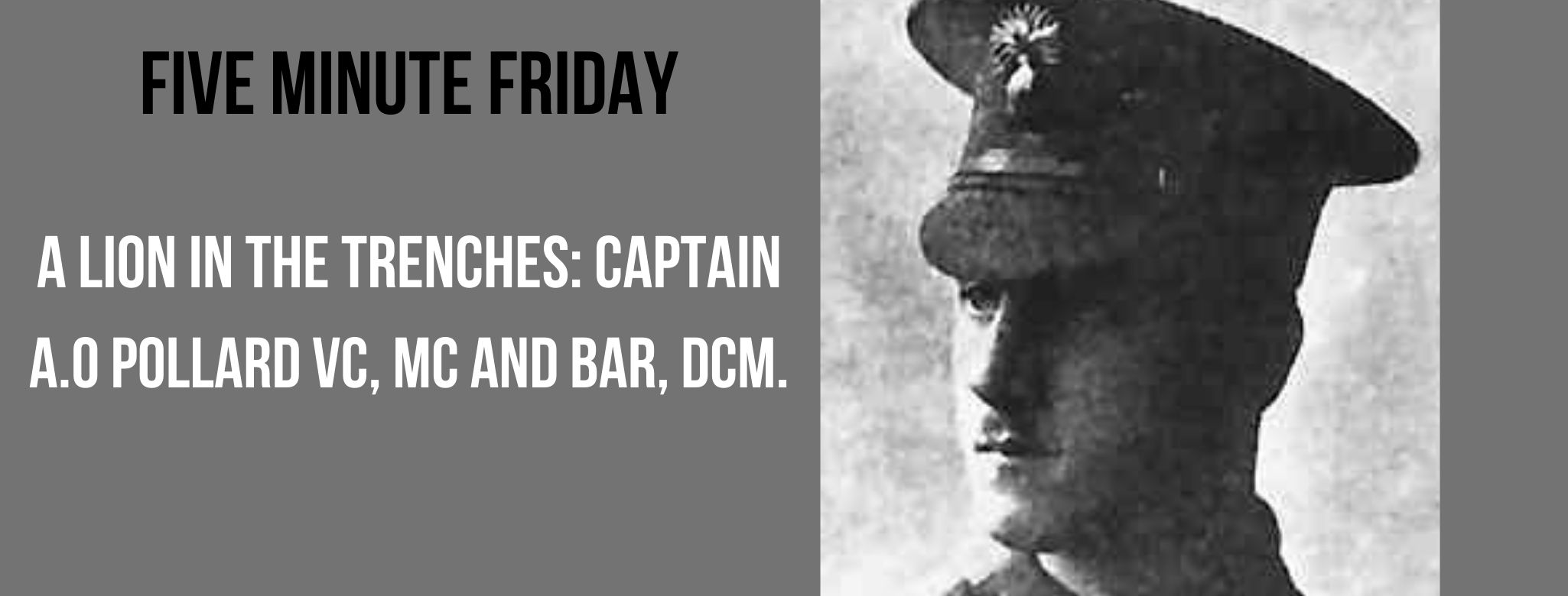 A Lion in the Trenches. The Life of Captain Pollard VC, MC (and Bar ...